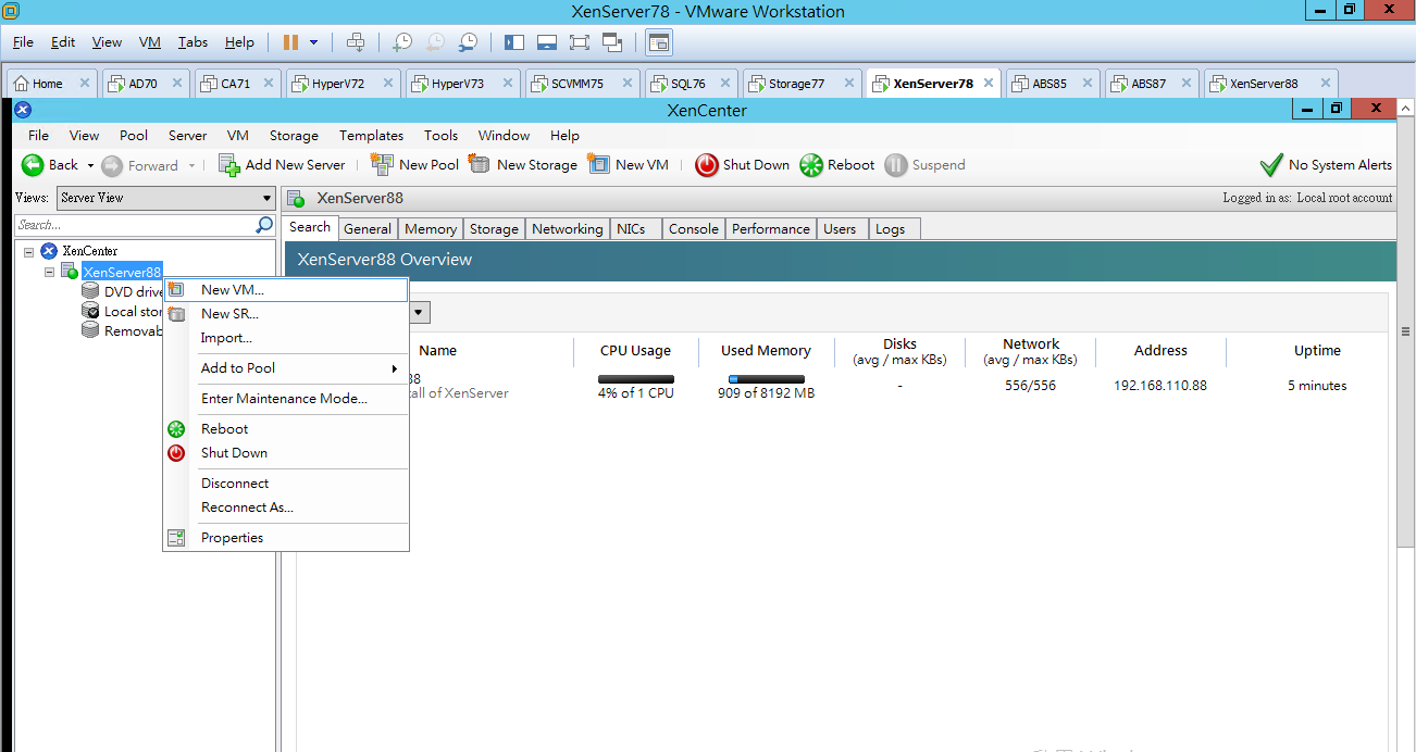 設定 Citrix XenServer (新增 Virtual Machine 使用 SCVMM 控制虛擬主機 加入網域控制站) | IT ...